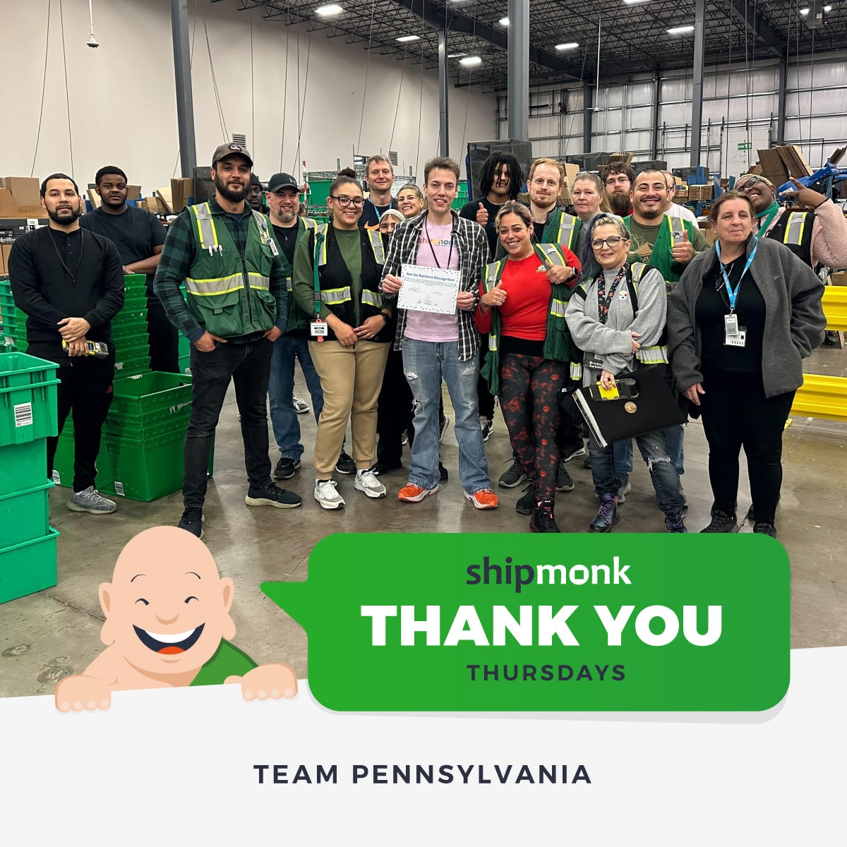 ShipMonk Fulfillment Centers | Thursday Shout Outs | Nov 2022