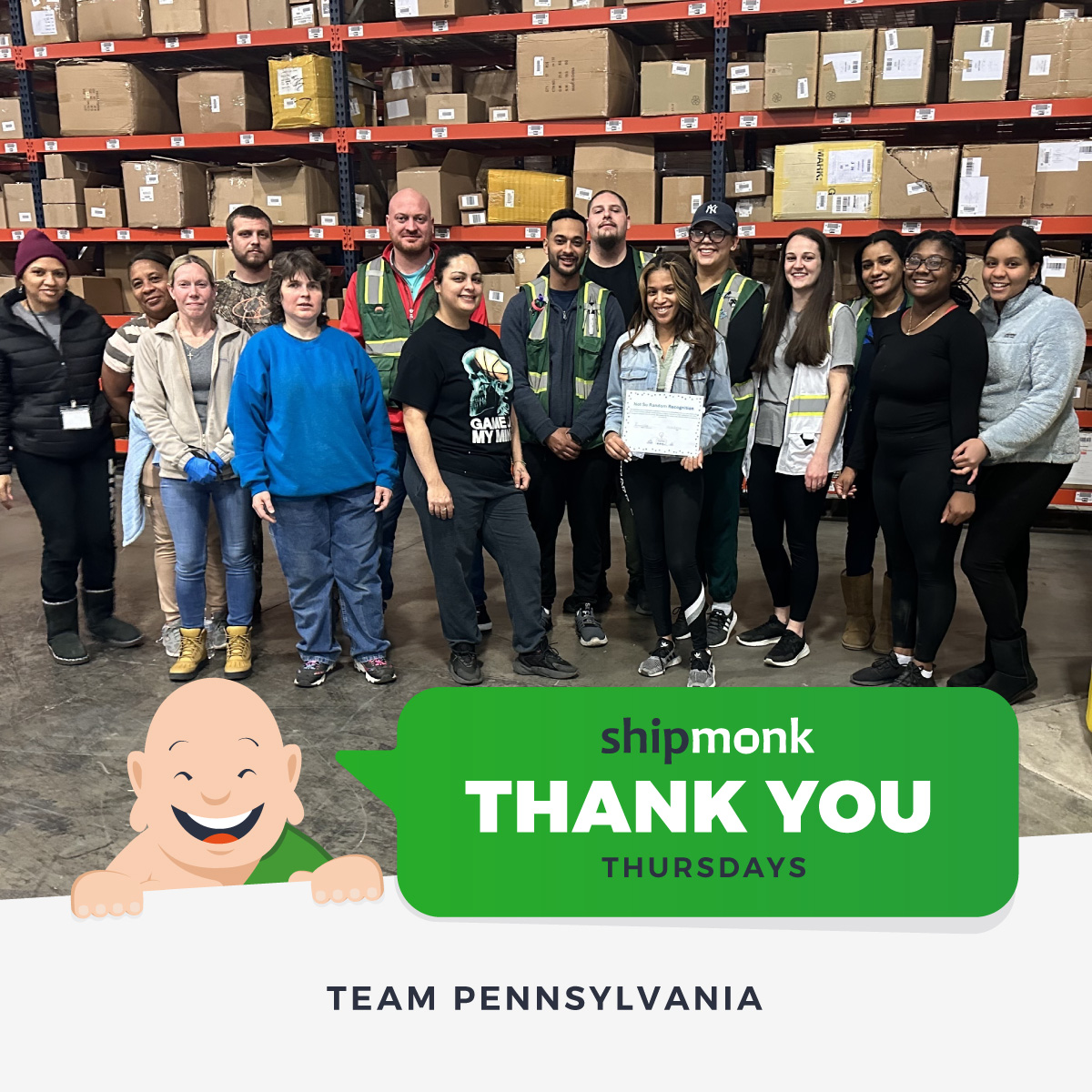 ShipMonk Fulfillment Centers | Thursday Shout Outs | March 2023