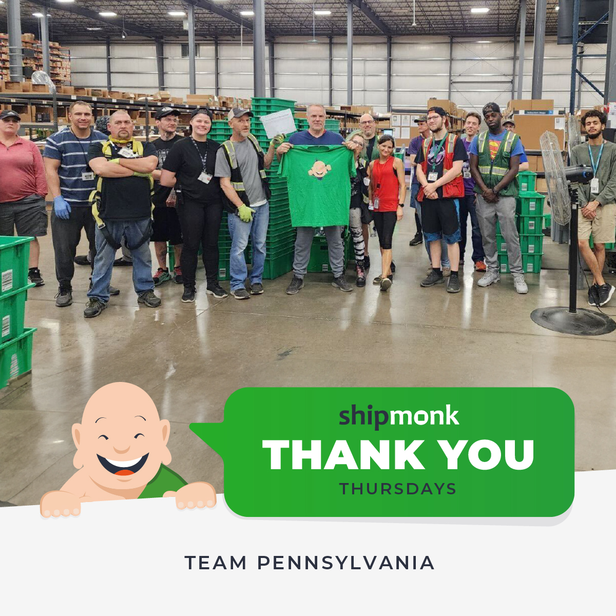 ShipMonk Fulfillment Centers | Thursday Shout Outs | May 2023